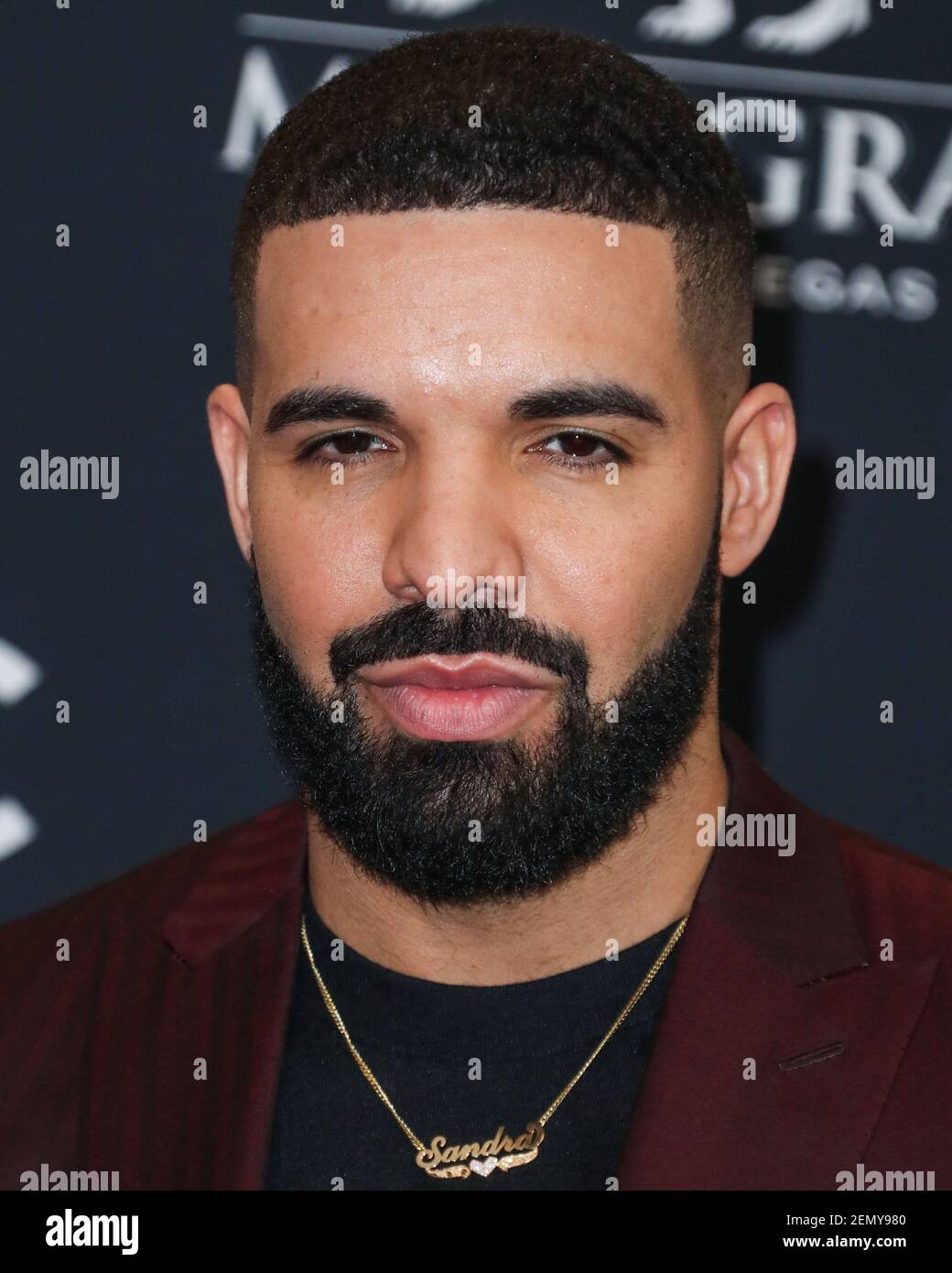 LAS VEGAS, NEVADA, USA - MAY 01: Rapper Drake wearing Brioni poses in ...