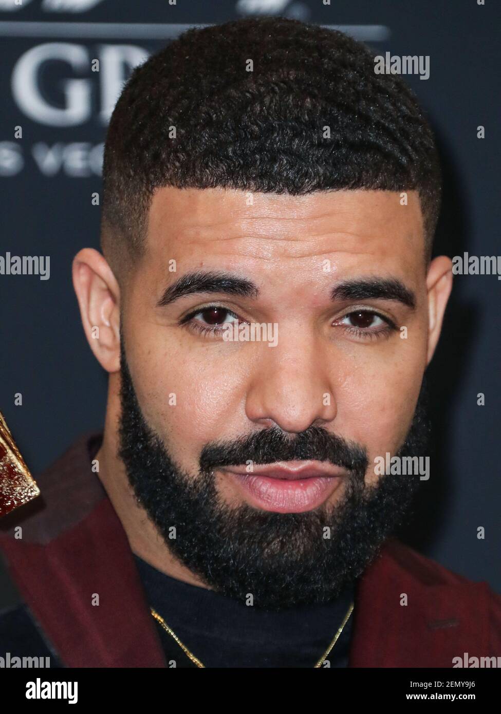 LAS VEGAS, NEVADA, USA - MAY 01: Rapper Drake wearing Brioni poses in ...