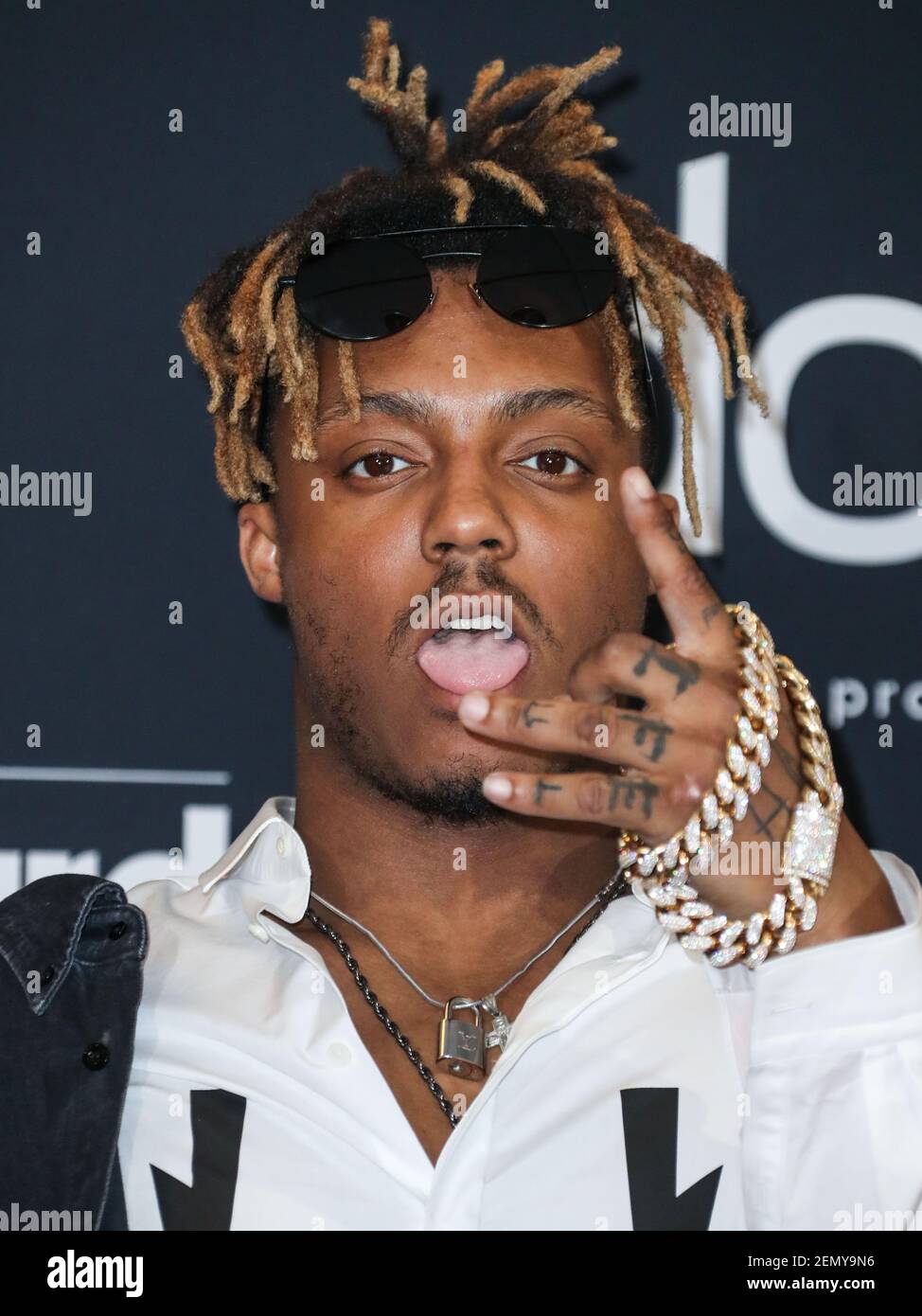 LAS VEGAS, NEVADA, USA - MAY 01: Juice Wrld poses in the press room at ...