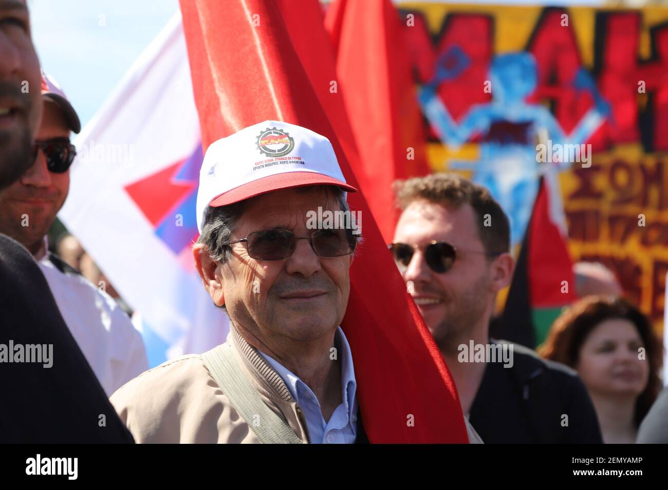 Greek unions demonstrate in Athens to commemorate the May Day or Labor ...