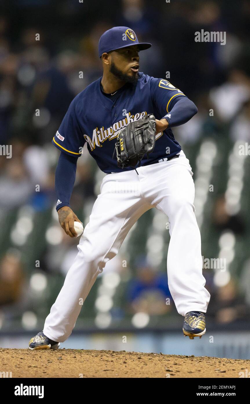 May 1, 2019: Milwaukee Brewers relief pitcher Jeremy Jeffress #32 ...