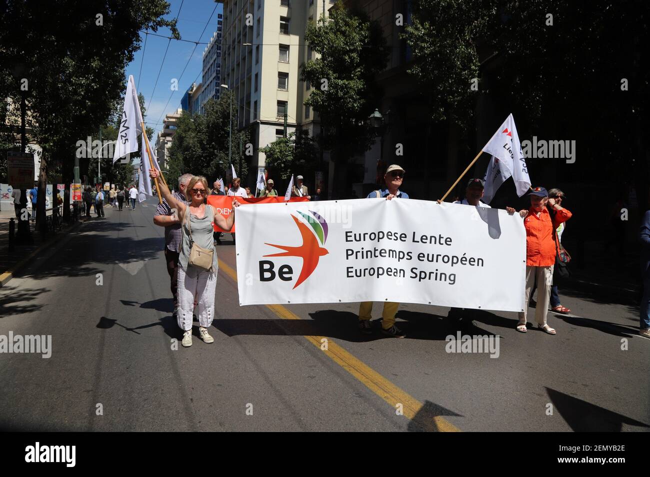 Greek unions demonstrate in Athens to commemorate the May Day or Labor ...