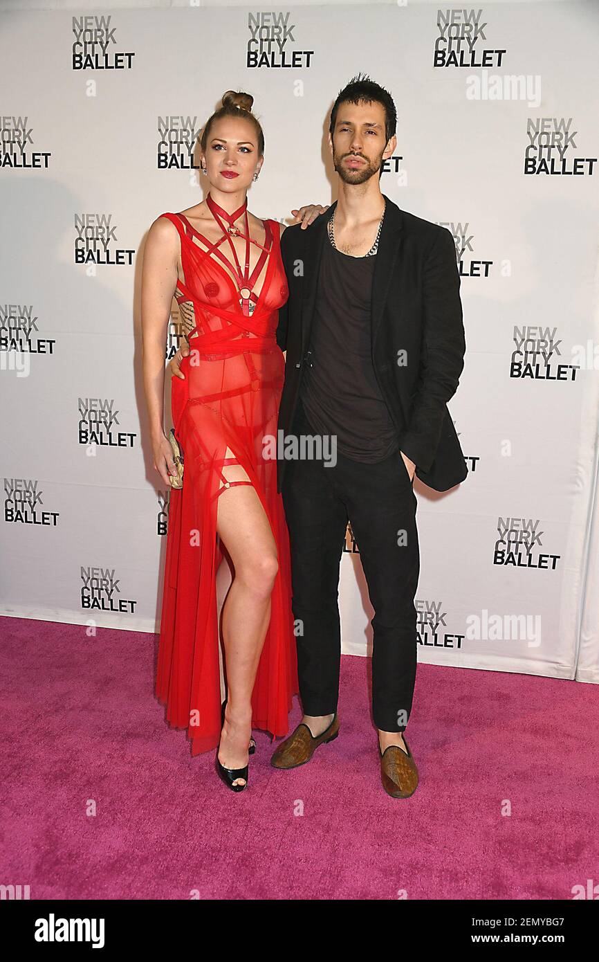 Allie Pawlukojc and Lane Weaver attend the New York City Ballet Spring ...