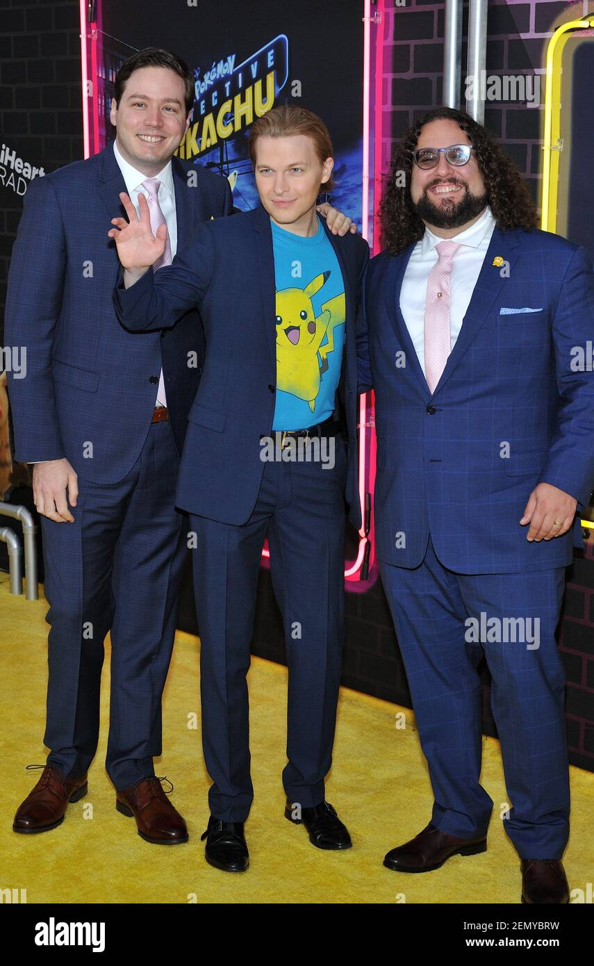 L-R: Writer Derek Connolly, journalist Ronan Farrow and director Jordan ...