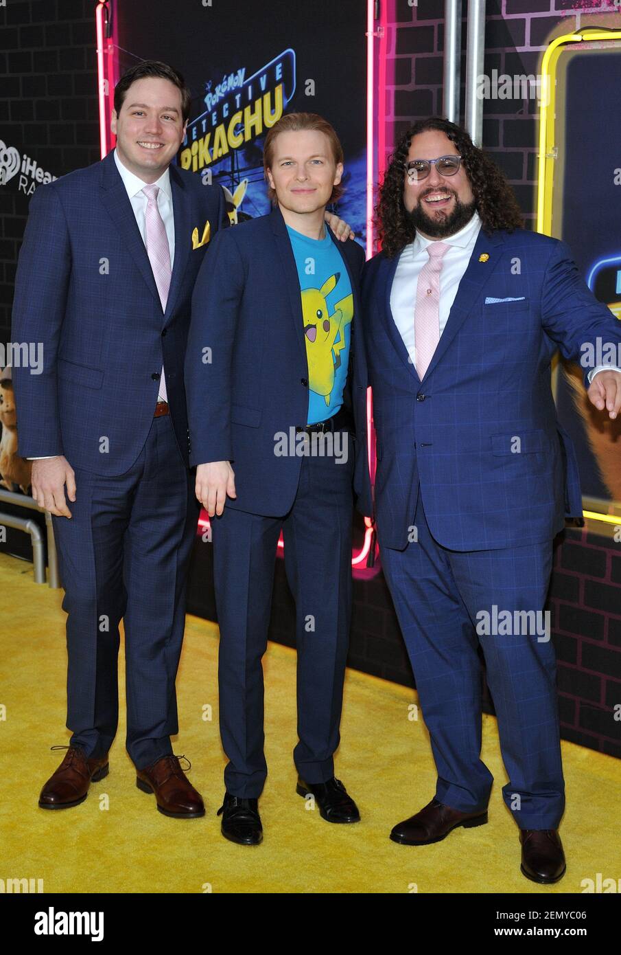 L-R: Writer Derek Connolly, journalist Ronan Farrow and director Jordan ...