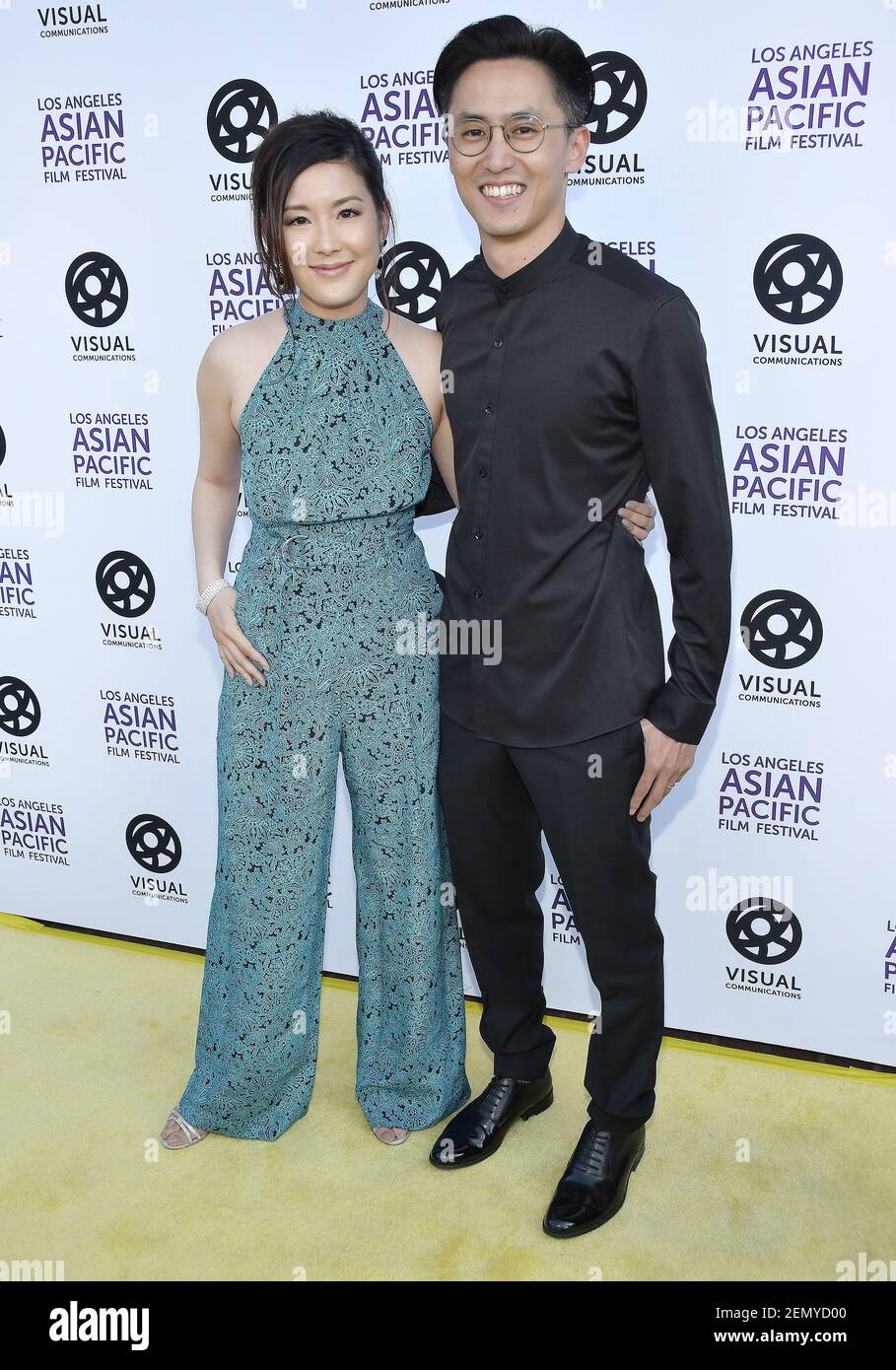 (L-R) Grace Su and Anthony Ma at the 2019 Los Angeles Asian Pacific ...