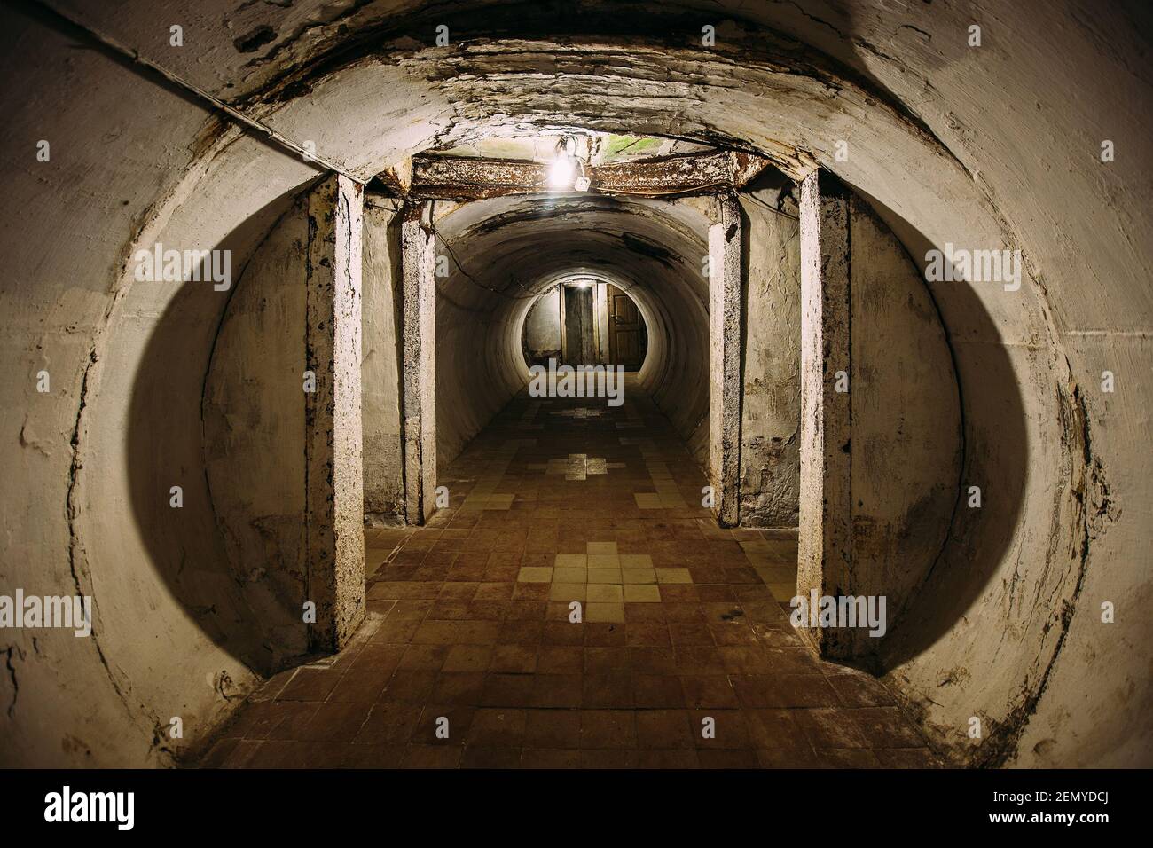 Dark abandoned Soviet bunker, echo of Cold War Stock Photo - Alamy