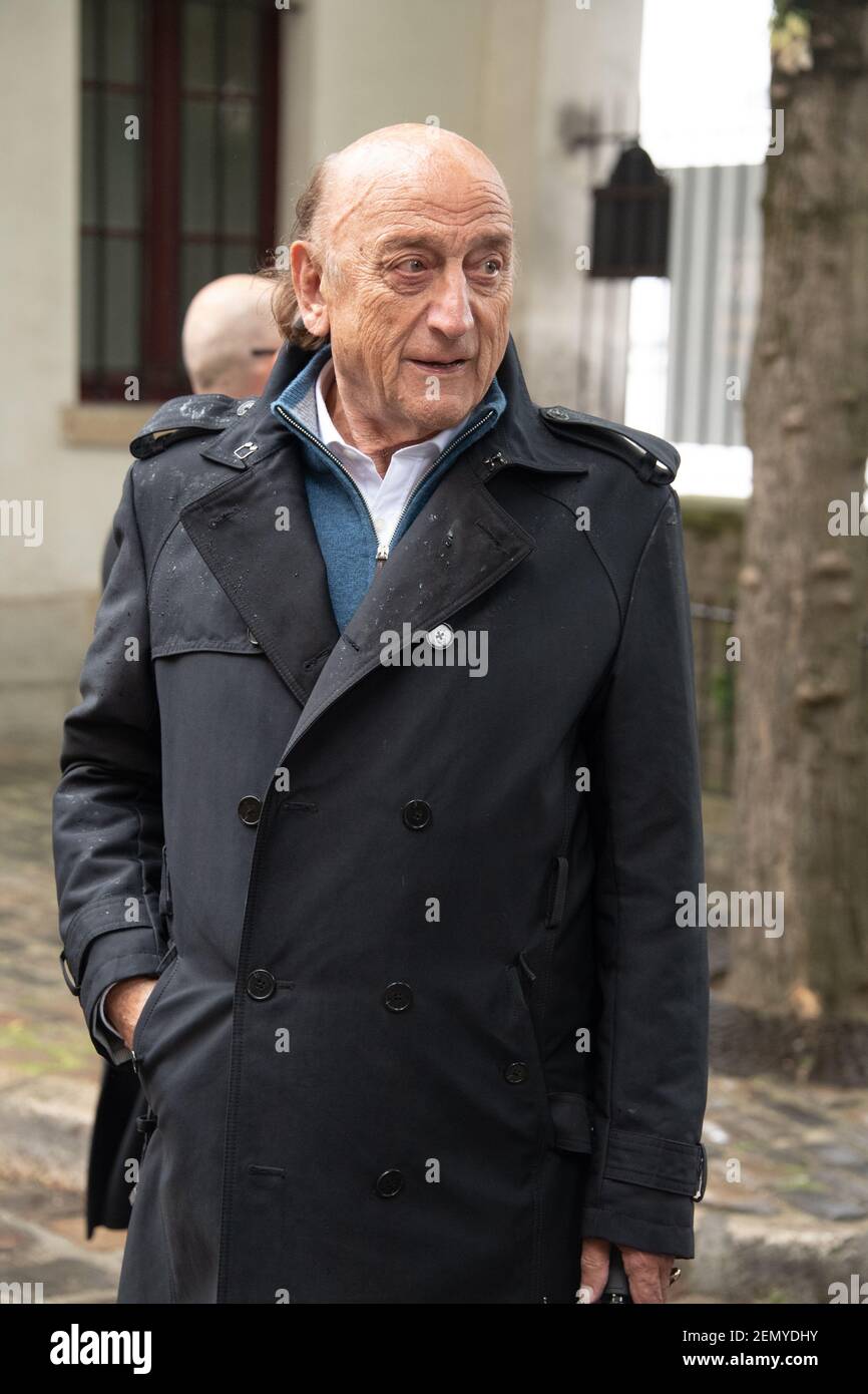 Pierre Bonte - Funeral of french singer Dick Rivers in Paris. Les ...