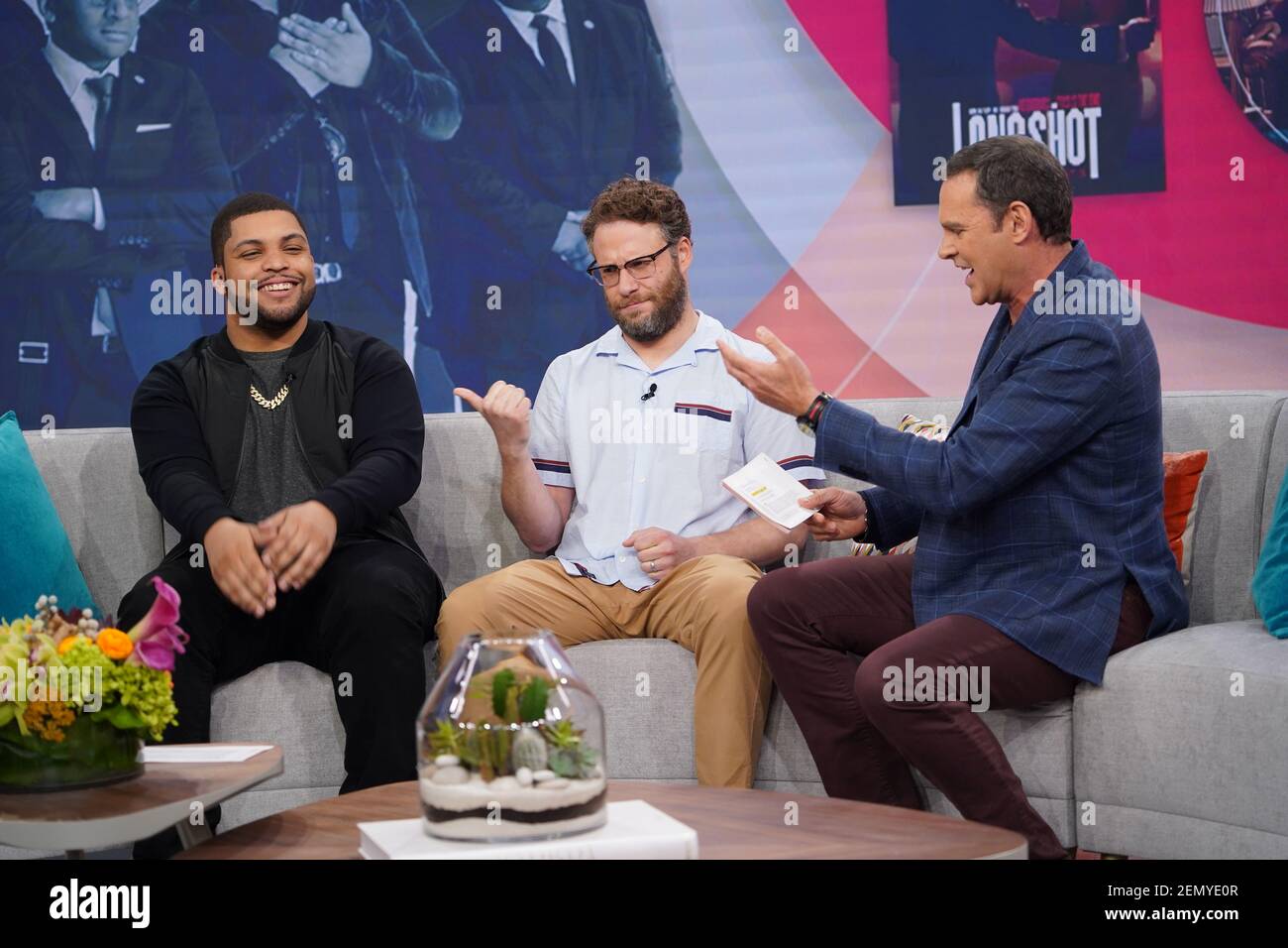 O'Shea Jackson and Seth Rogen visit Univision's "Despierta America" to promote the film "Long ...