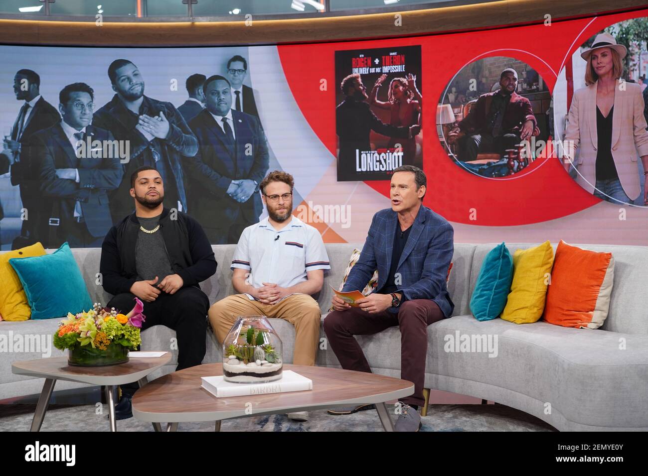 O'Shea Jackson and Seth Rogen visit Univision's "Despierta America" to promote the film "Long ...