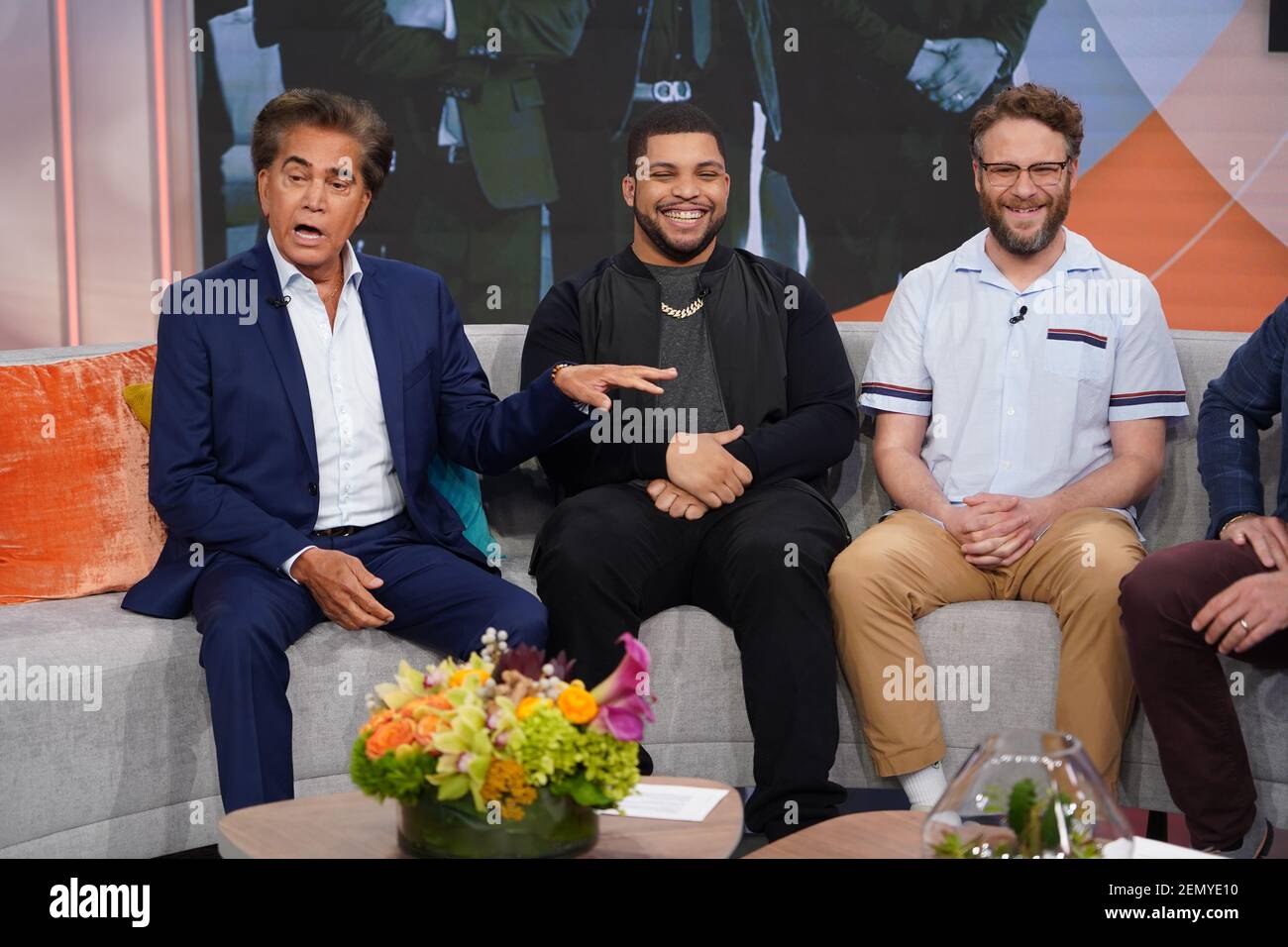 Jose Luis Rodriguez "El Puma", O'Shea Jackson and Seth Rogen visit ...