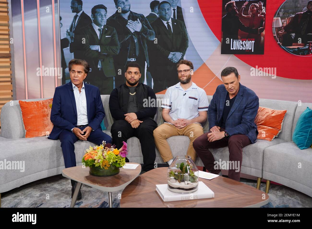 Jose Luis Rodriguez "El Puma", O'Shea Jackson and Seth Rogen visit Univision's "Despierta ...