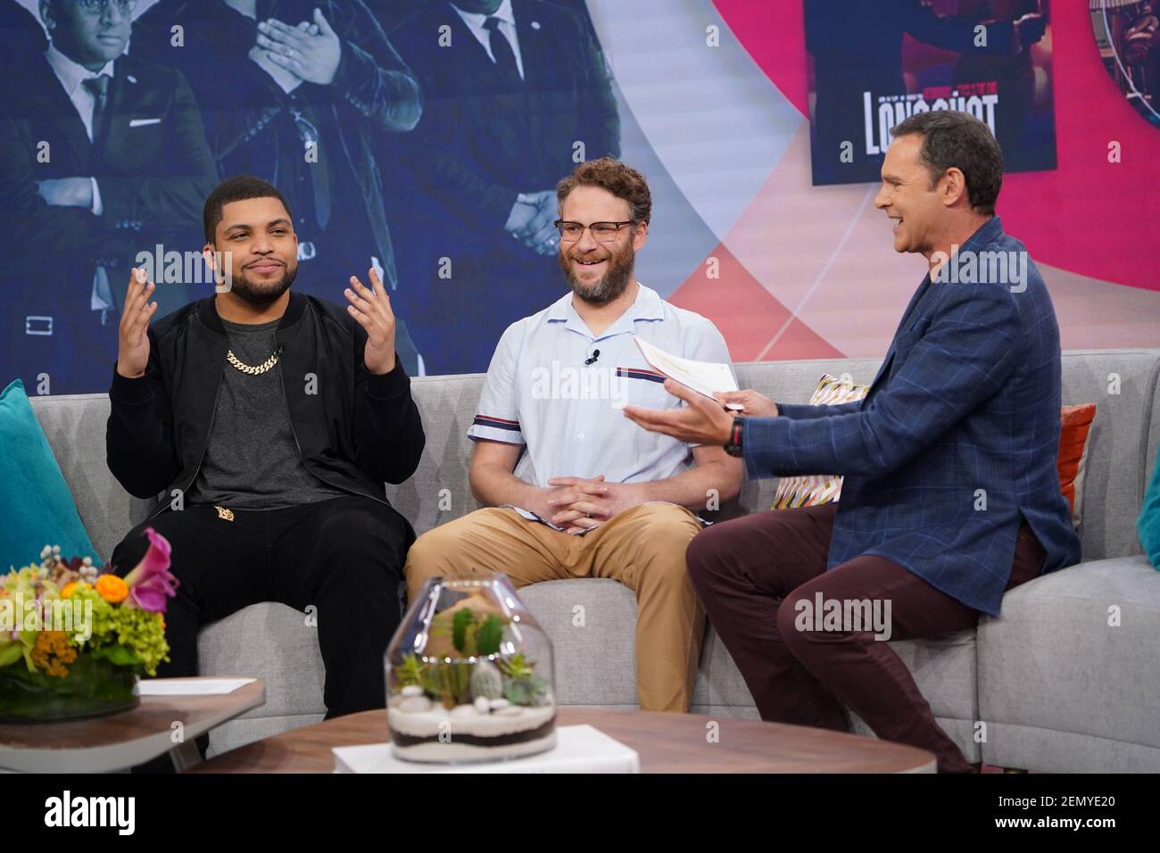 O'Shea Jackson and Seth Rogen visit Univision's "Despierta America" to promote the film "Long ...