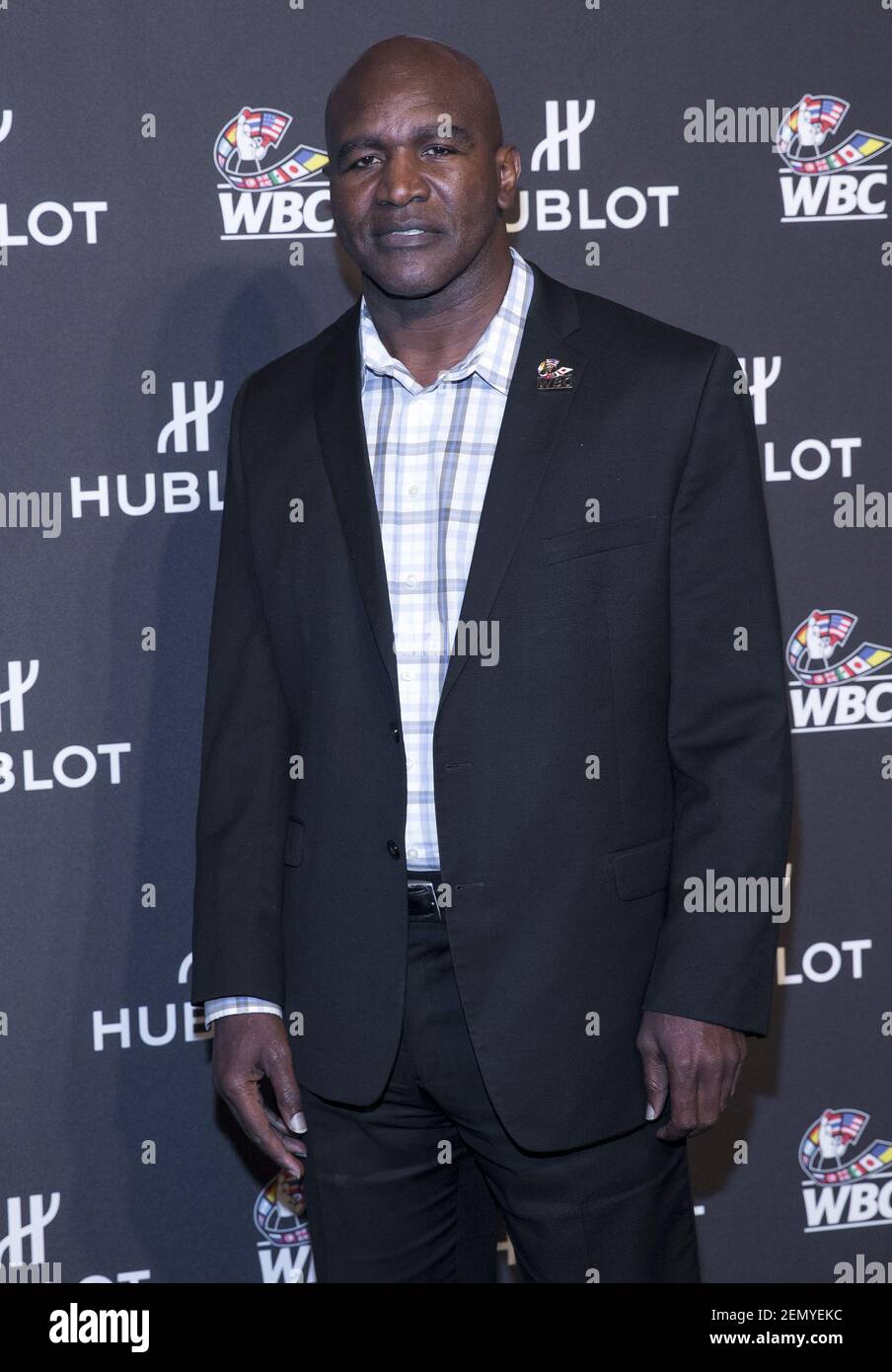 American former professional boxer Evander Holyfield attends the Hublot ...