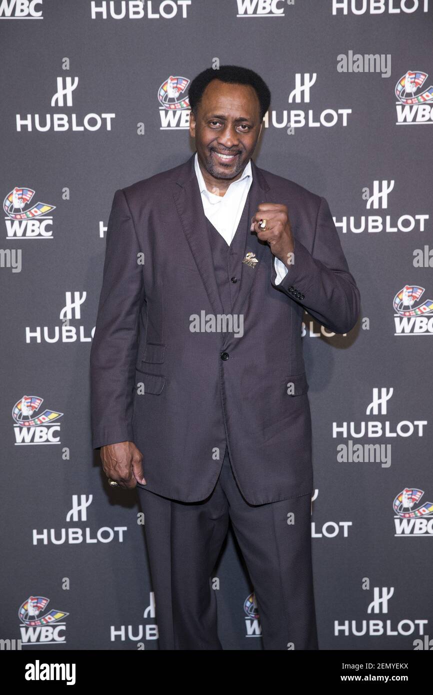 American former professional boxer Thomas "Tommy" Hearns attends the ...