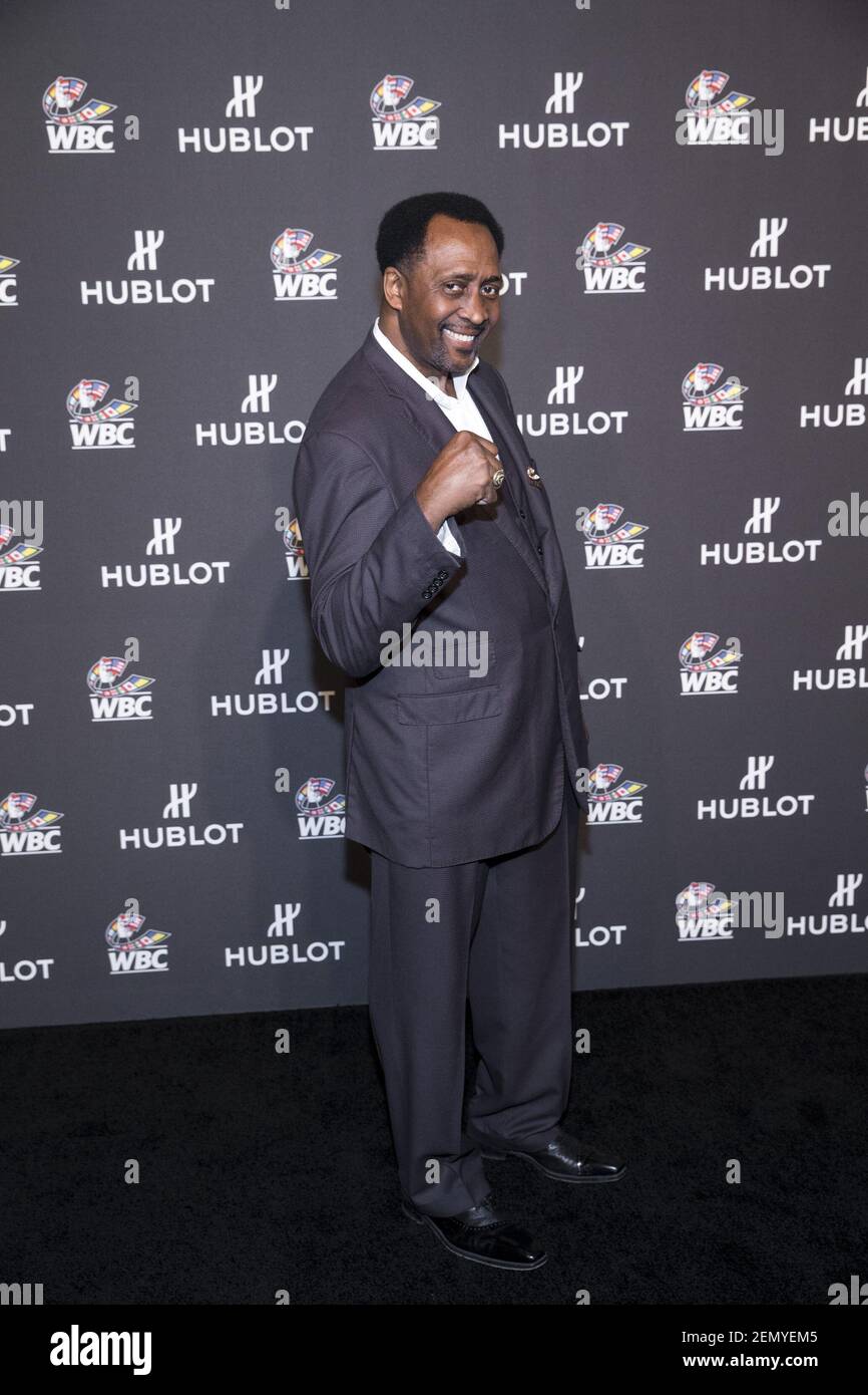 American former professional boxer Thomas "Tommy" Hearns attends the ...