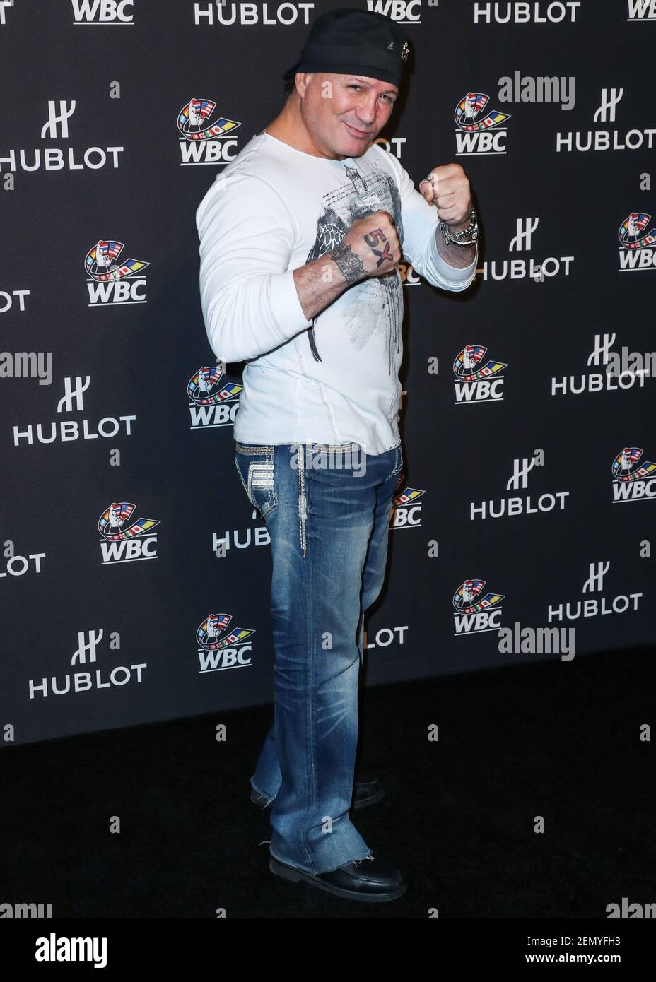 LAS VEGAS, NEVADA, USA - MAY 03: Vinny Paz arrives at the Hublot x WBC ...