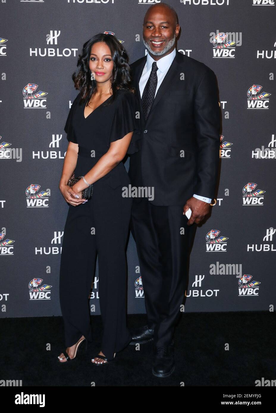 LAS VEGAS, NEVADA, USA - MAY 03: Violet Chang and Lennox Lewis arrive ...