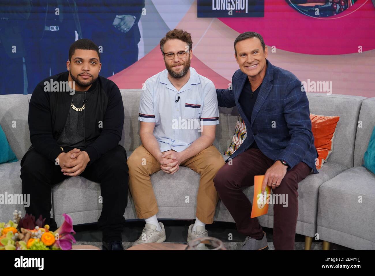 O'Shea Jackson and Seth Rogen visit Univision's "Despierta America" to promote the film "Long ...