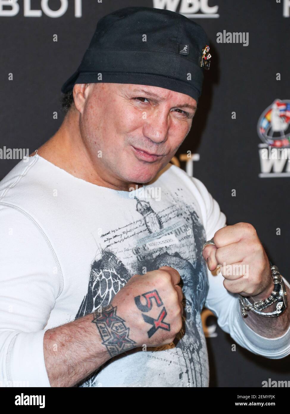 LAS VEGAS, NEVADA, USA - MAY 03: Vinny Paz arrives at the Hublot x WBC ...