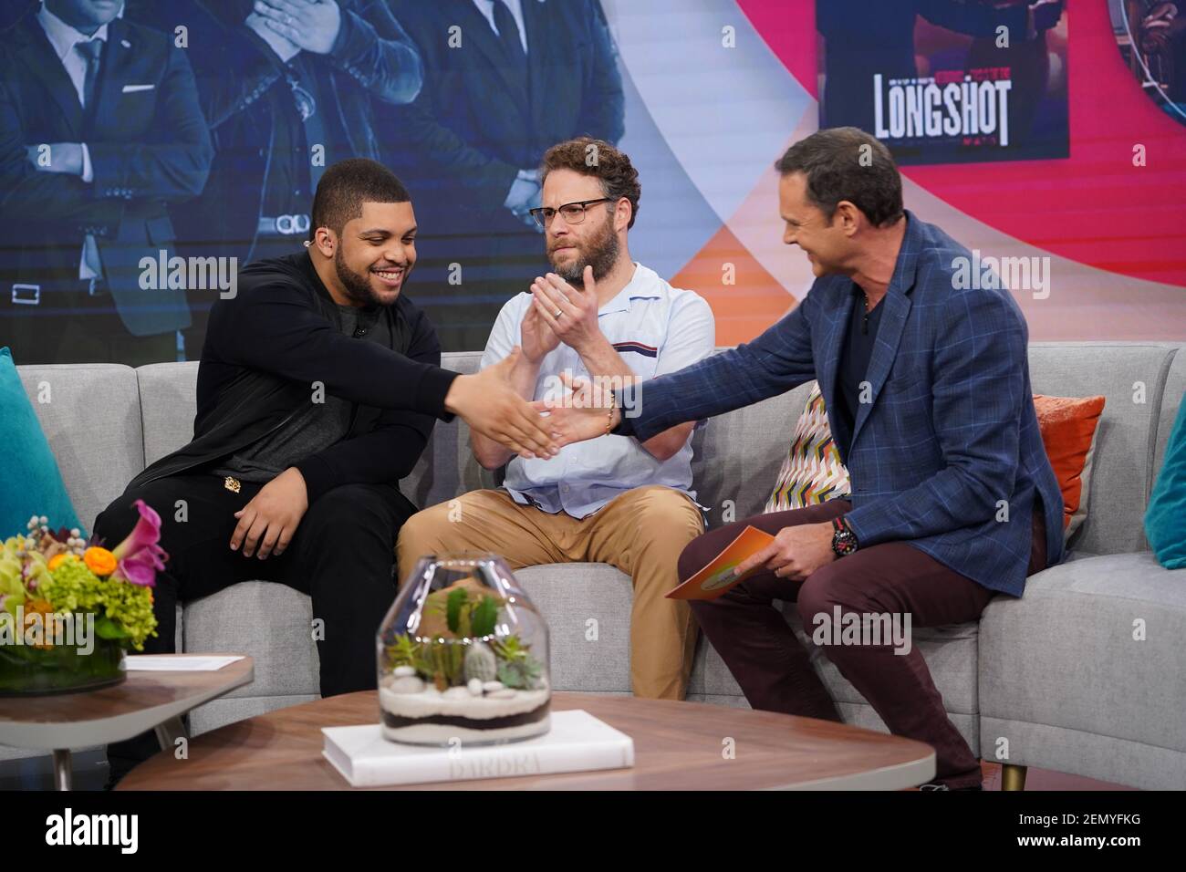 O'Shea Jackson and Seth Rogen visit Univision's "Despierta America" to promote the film "Long ...