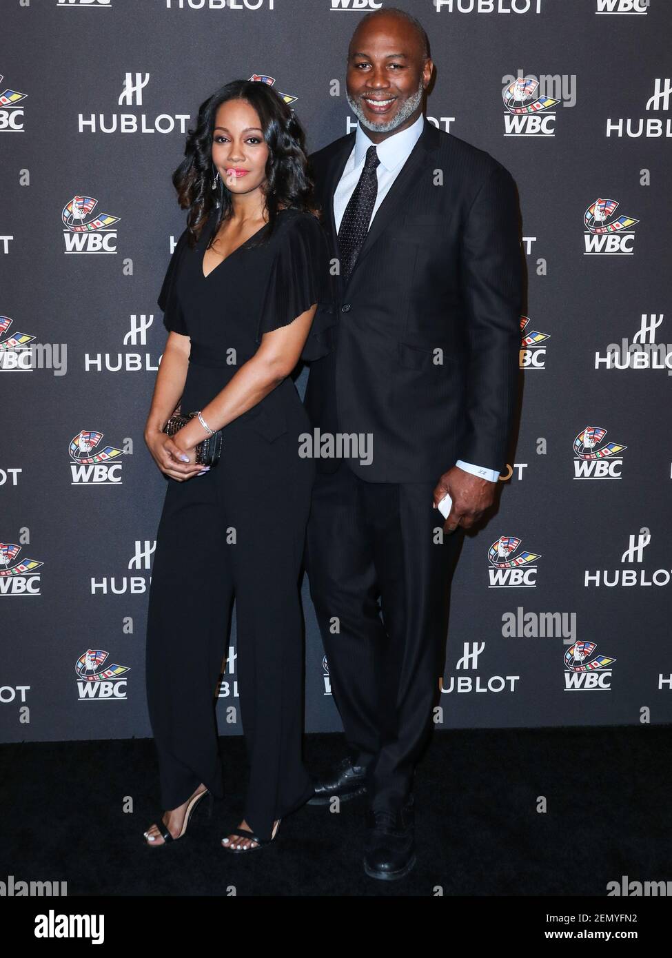 LAS VEGAS, NEVADA, USA - MAY 03: Violet Chang and Lennox Lewis arrive ...