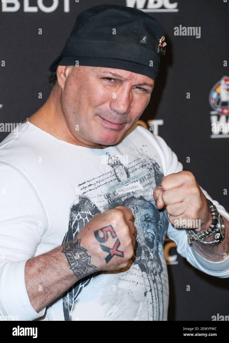 LAS VEGAS, NEVADA, USA - MAY 03: Vinny Paz arrives at the Hublot x WBC ...