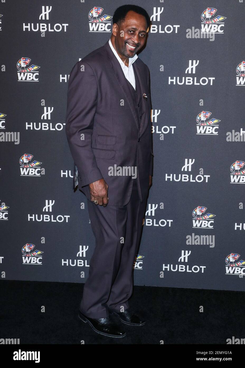 LAS VEGAS, NEVADA, USA - MAY 03: Thomas Hearns arrives at the Hublot x ...