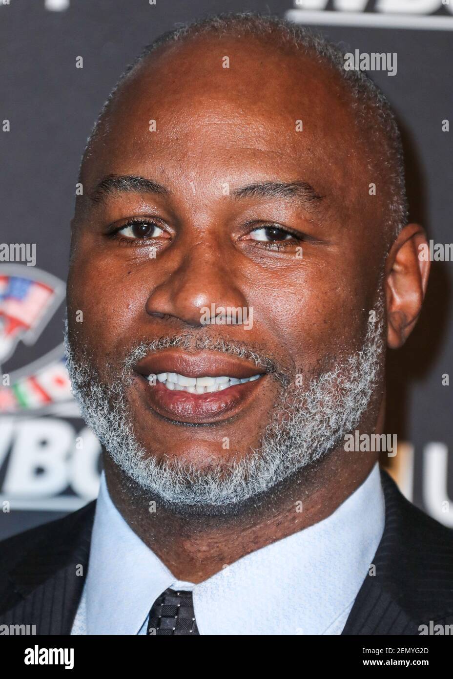 LAS VEGAS, NEVADA, USA - MAY 03: Lennox Lewis arrives at the Hublot x ...
