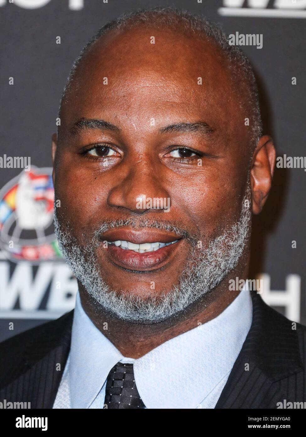 LAS VEGAS, NEVADA, USA - MAY 03: Lennox Lewis arrives at the Hublot x ...
