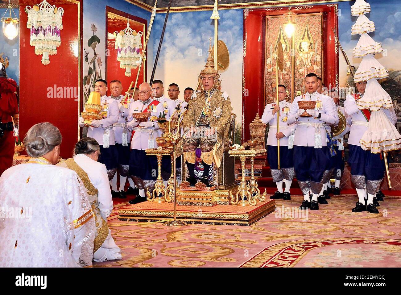 04-05-2019 Thailand King Maha Vajiralongkorn Bodindradebayavarangkun (Rama X), with Queen ...