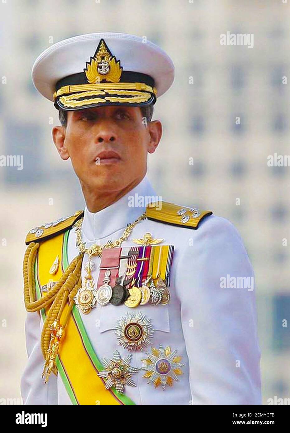 File photos Thailand's King Maha Vajiralongkorn Bodindradebayavarangkun in connection of the ...