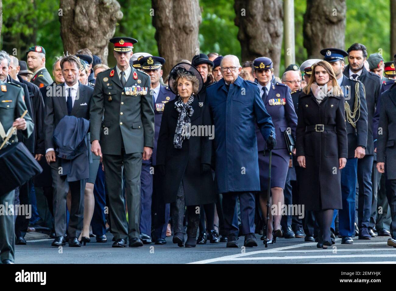 Dutch Royals at WWII Memorial Ceremony, Grebbenberg, The Netherlands ...