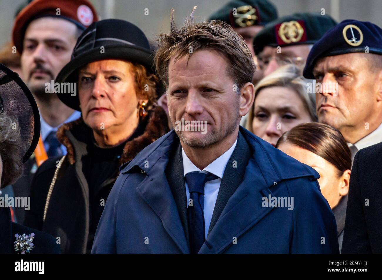 Dutch Royals at WWII Memorial Ceremony, Grebbenberg, The Netherlands ...