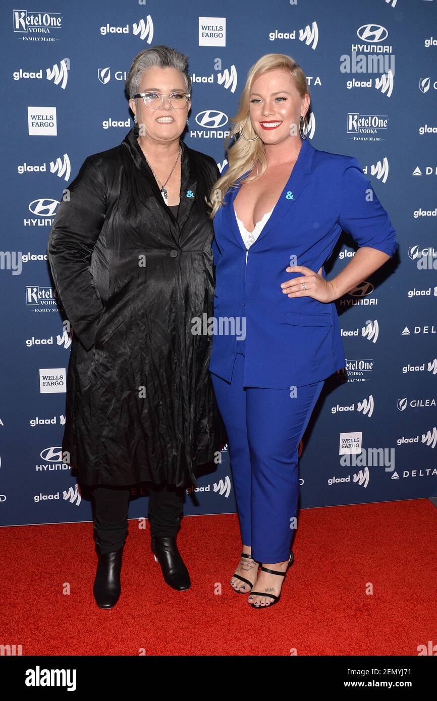(L-R) Rosie O'Donnell and Elizabeth Rooney attend the 30th Annual GLAAD ...