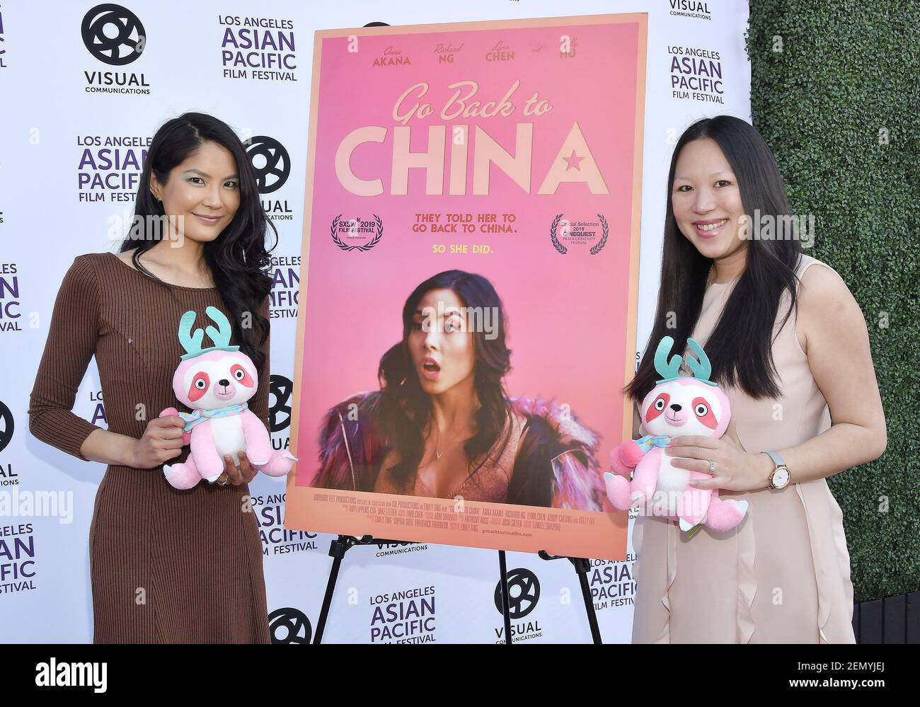 (L-R) Actress Lynn Chen and Director Emily Ting at the 2019 Los Angeles ...
