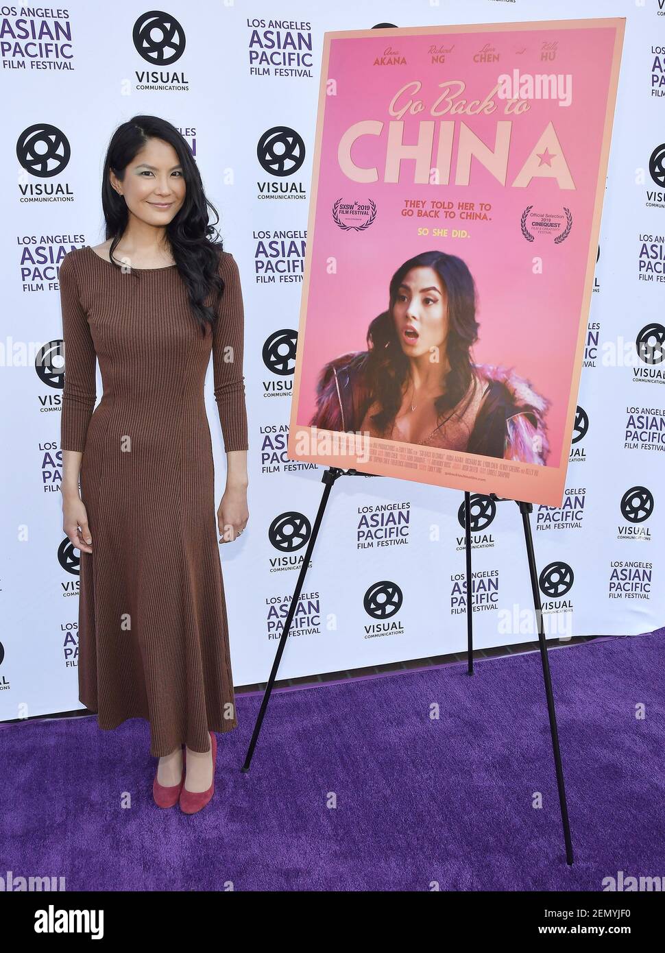 Actress Lynn Chen at the 2019 Los Angeles Asian Pacific Film Festival ...