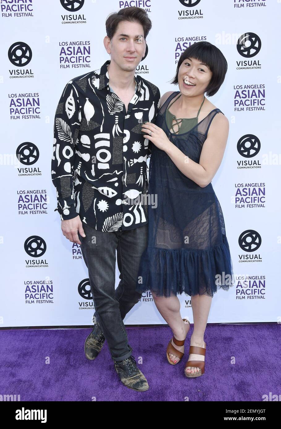 (L-R) Ryan Gray and Atsuko Okatsuka at the 2019 Los Angeles Asian ...