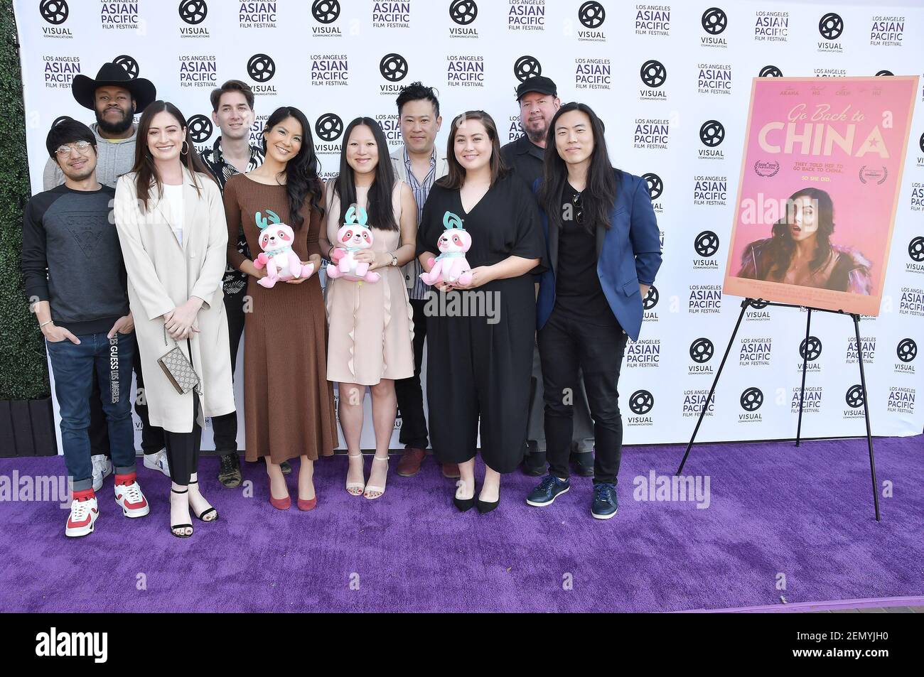 (L-R) "Go Back To China" Cast & Crew - Jejie Esguerra, Frederick ...