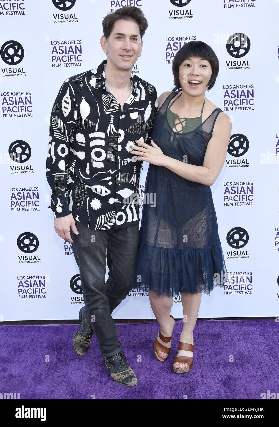 (L-R) Ryan Gray and Atsuko Okatsuka at the 2019 Los Angeles Asian ...