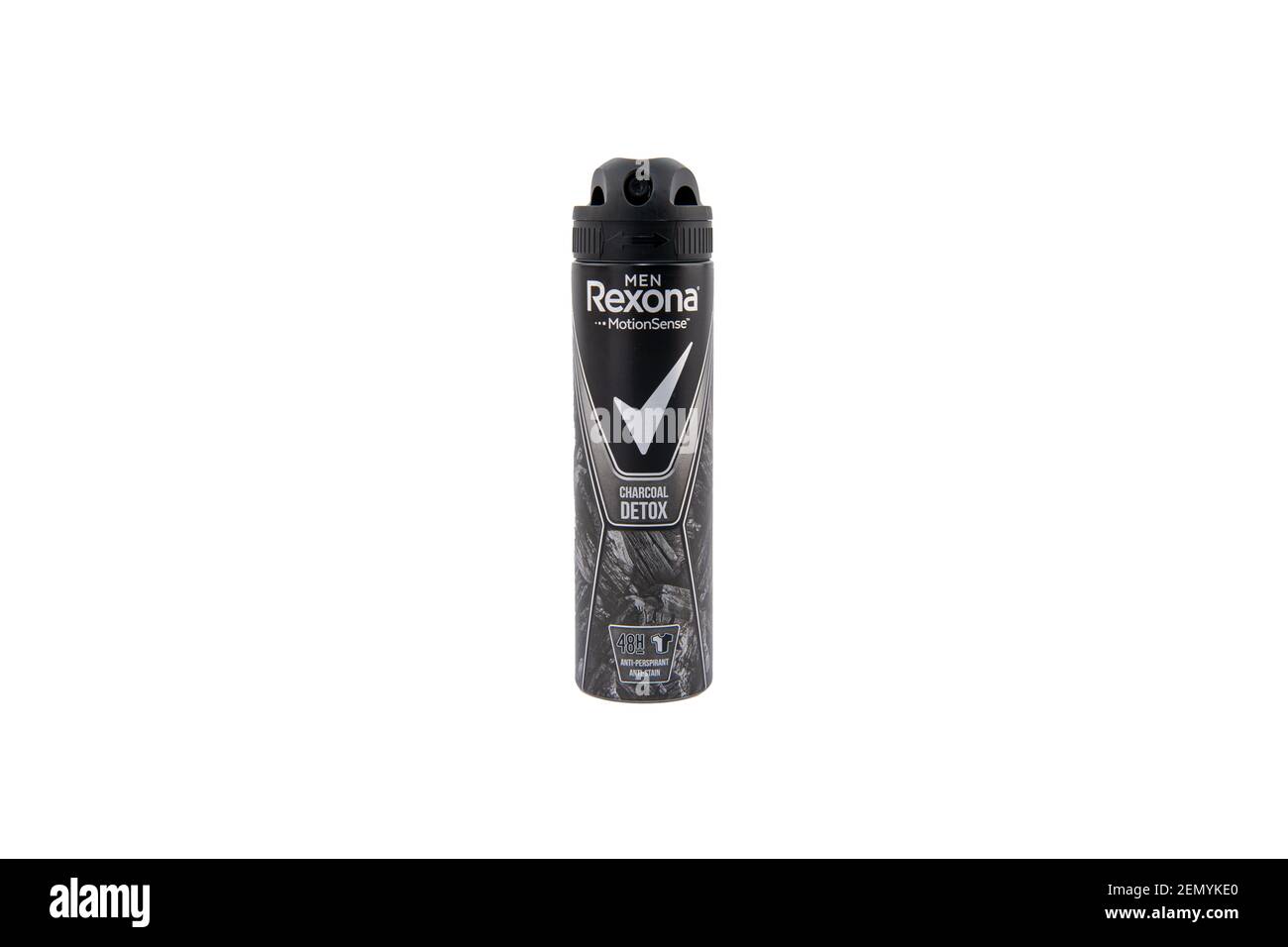 Rexona Men's Motion Sens Body Spray on white background Stock Photo - Alamy