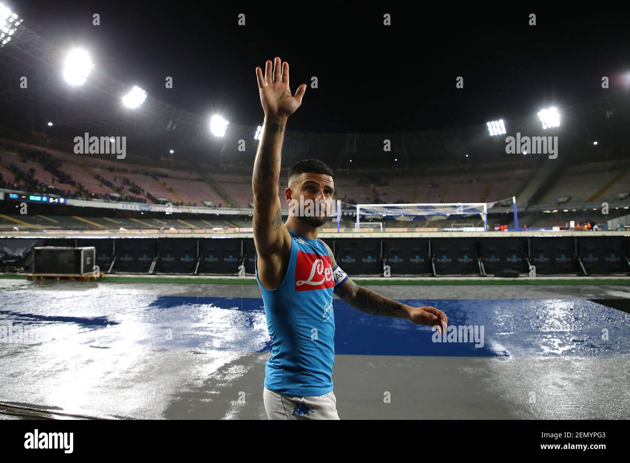 Lorenzo Insigne of Napoli celebrates at the end of the match Napoli 05 ...