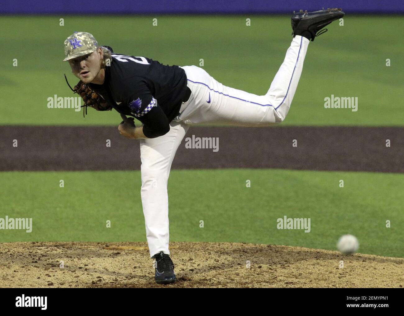 May 3, 2019: Kentucky's Braxton Cottongame pitches during a game ...