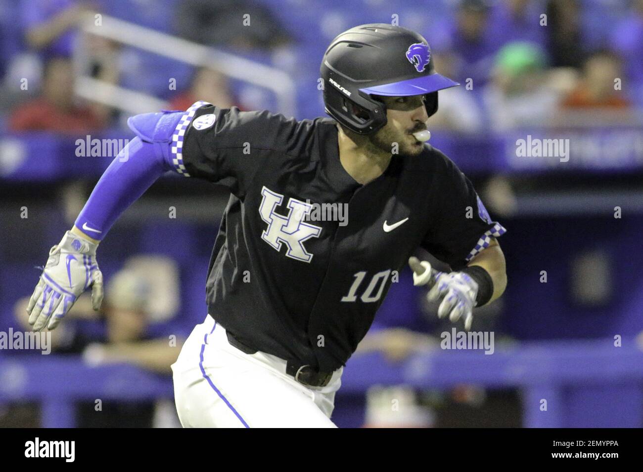 May 3, 2019: Dalton Reed runs to first base during a game between the ...