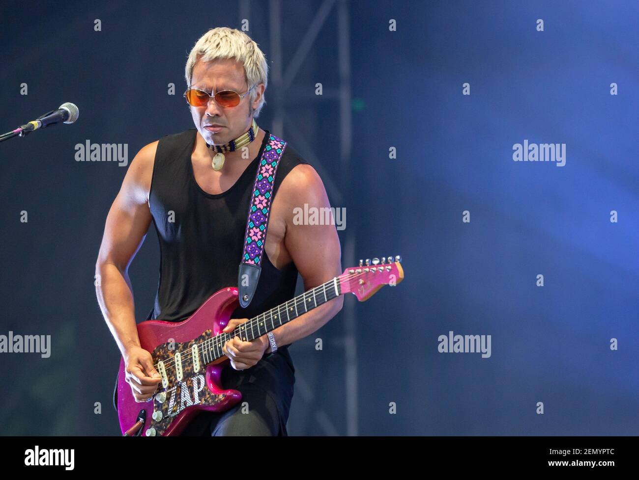 ATLANTA, GEORGIA - MAY 4: King Zapata of Gary Clark Jr. performs during ...