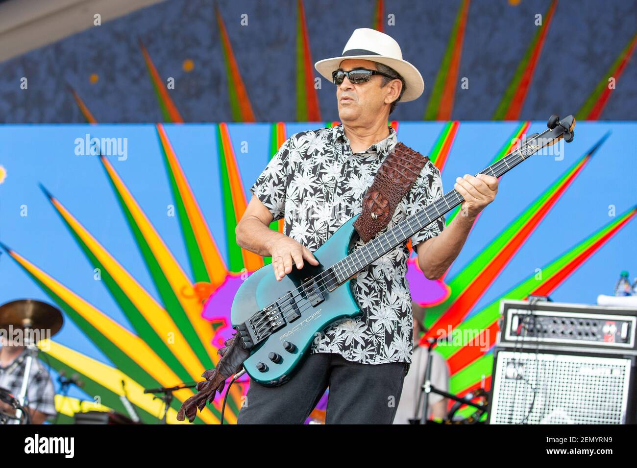 Kenny Gradney of Little Feat during the New Orleans Jazz and Heritage ...