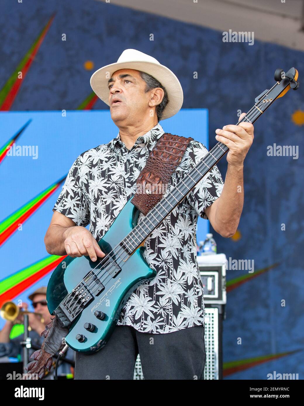 Kenny Gradney of Little Feat during the New Orleans Jazz and Heritage ...