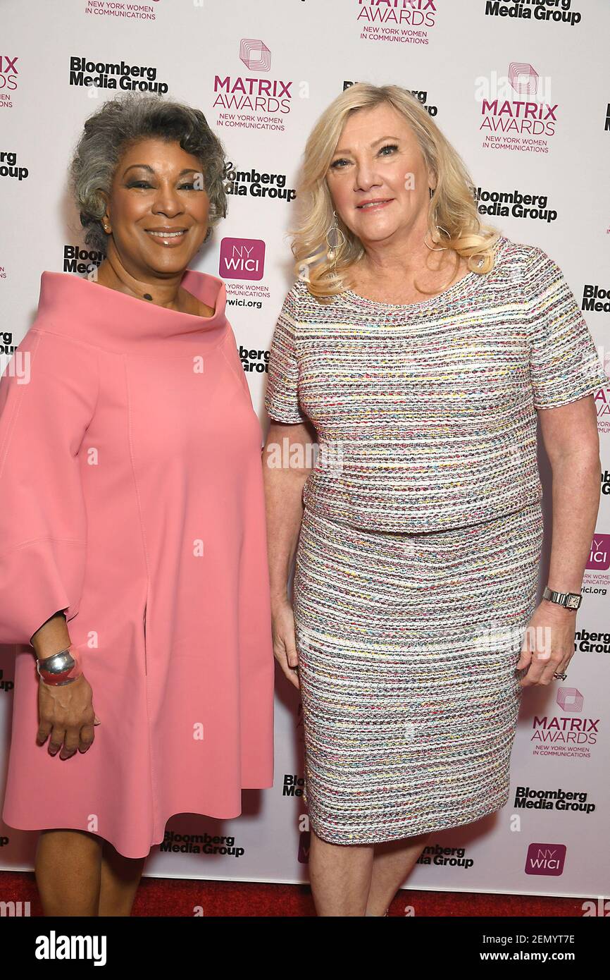 Renetta McCann and Kathy Ring attens the 2019 Matrix Awards-honoring ...