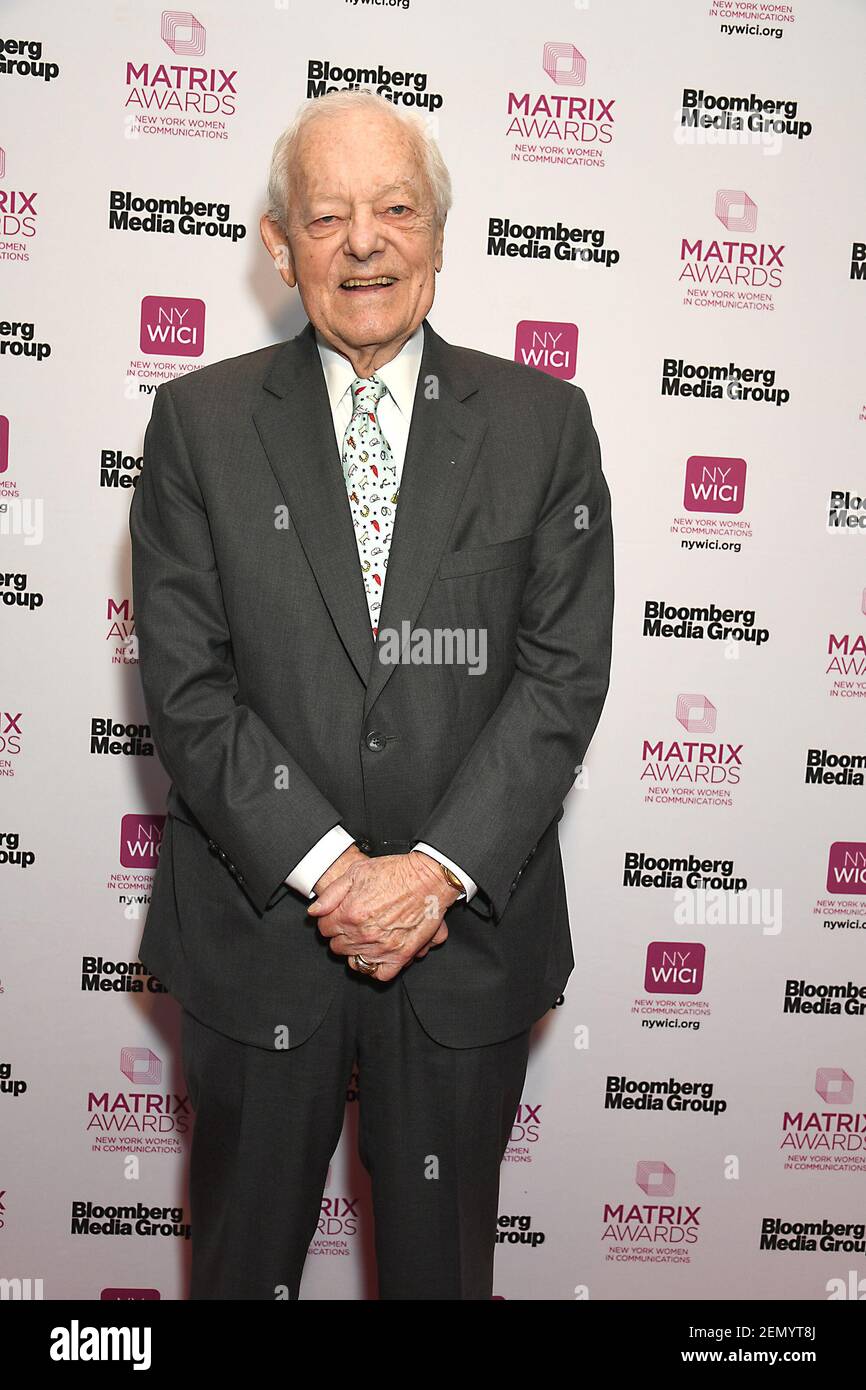 Bob Scheiffer of CBS attends the 2019 Matrix Awards-honoring Women Who ...