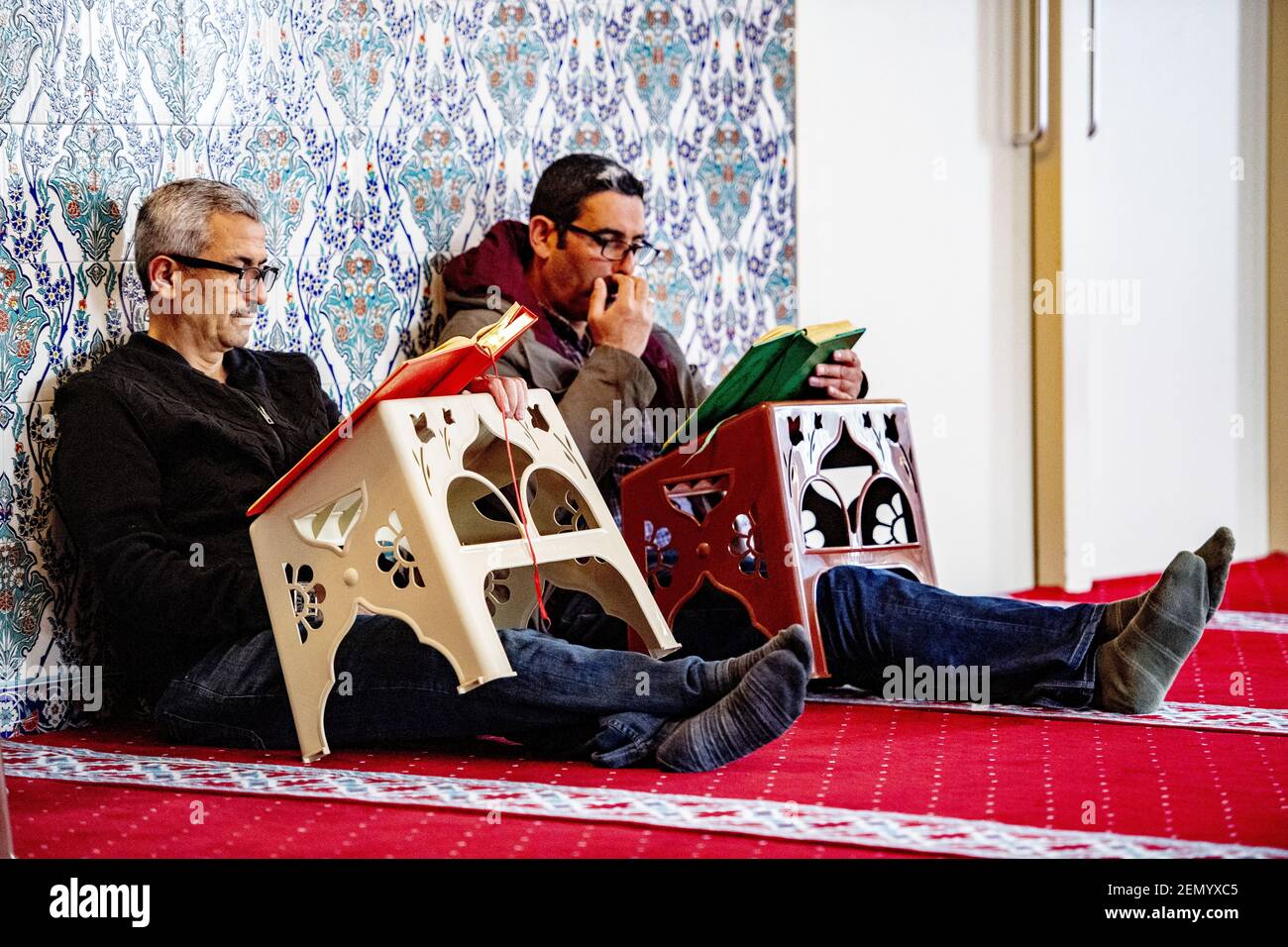 ROTTERDAM - Start of the ramadan in the Mevlana mosque in Rotterdam on ...